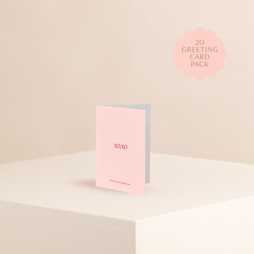 20 Greeting Card Pack - XO, XO – After Hours Gifting