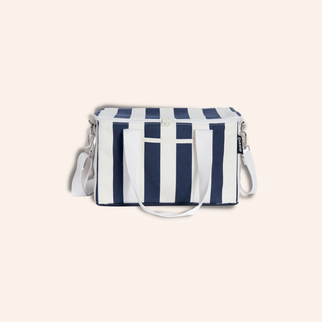Midi Cooler Bag - Navy Stripe – After Hours Gifting